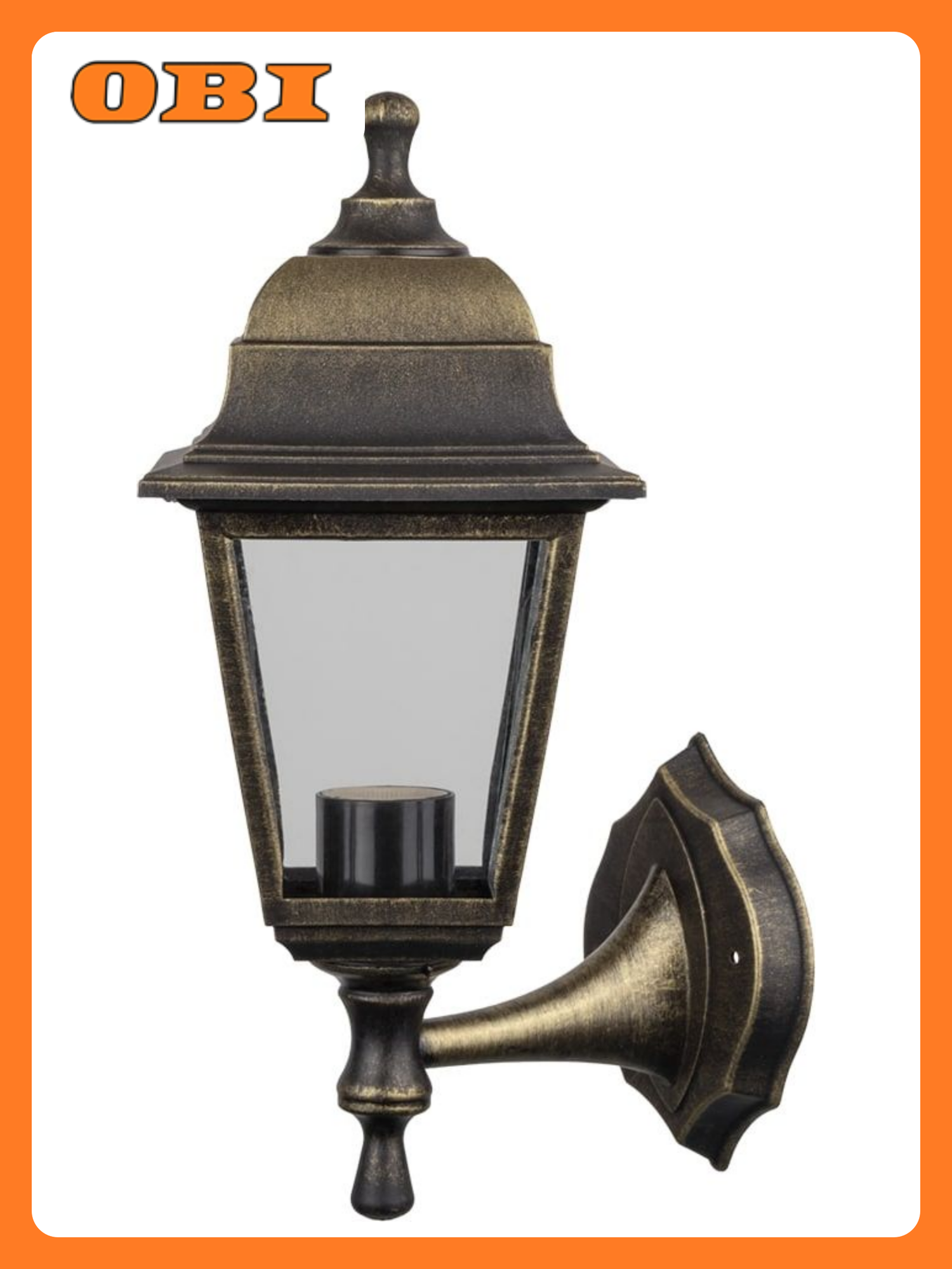 Светильник четырёхгранный настенный Navigator 80489 бронзовый 60 Вт IP44 E27