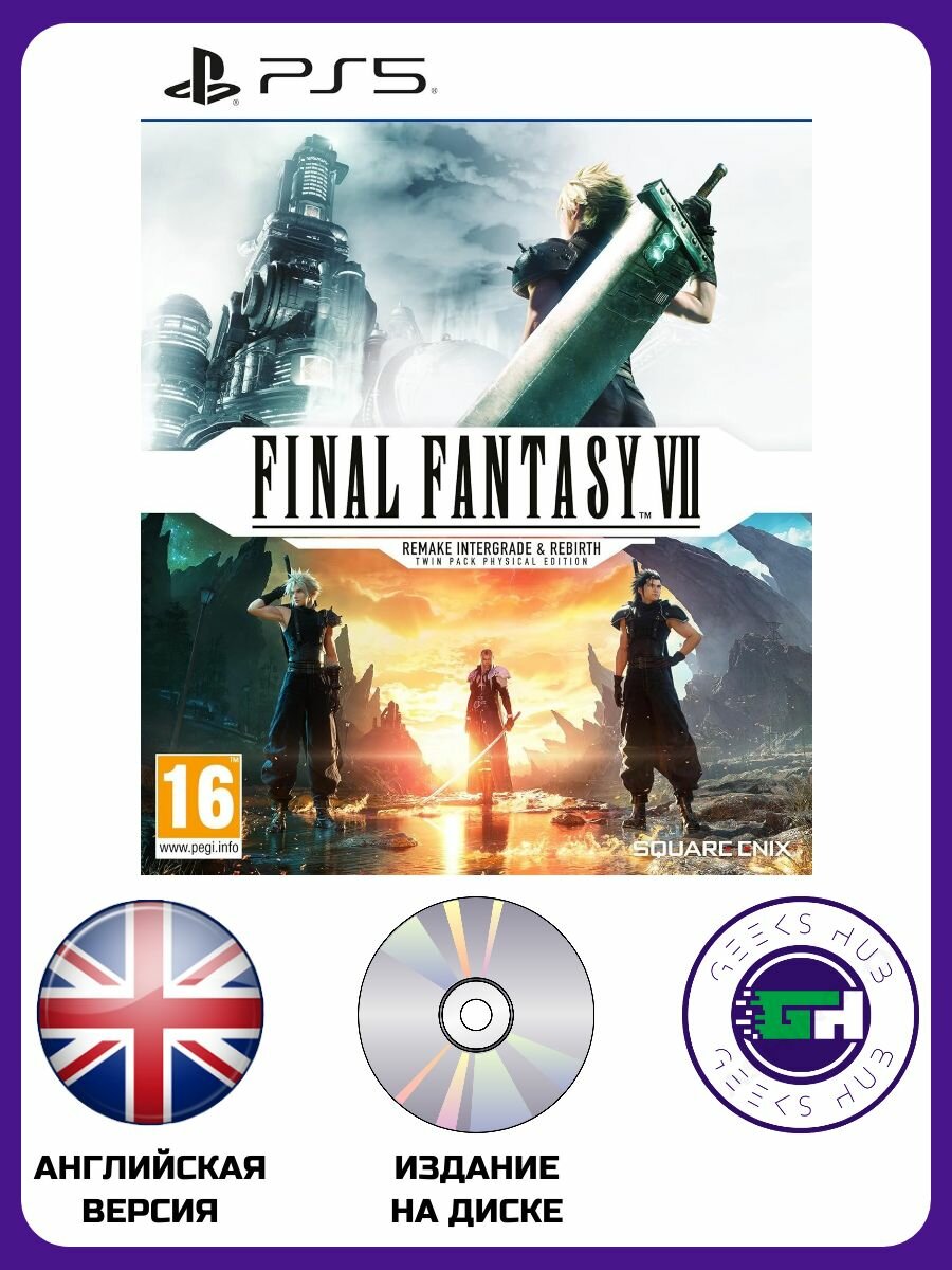 Видеоигра Final Fantasy VII Remake для PlayStation 5, Blu-Ray, английская версия