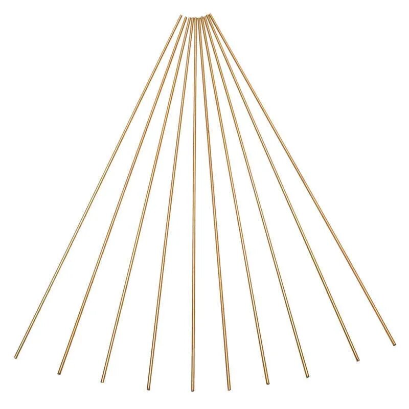 10 латунных прутков 2 мм x 250 мм H21 для сварки и пайки