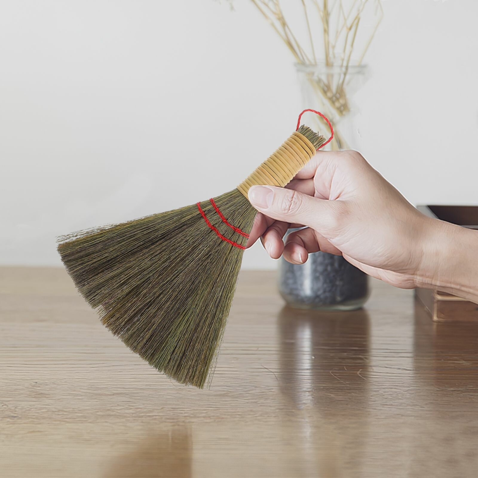Метла с мискантусом, настольная метла, тряпка для пыли, щетка для уборки дома.