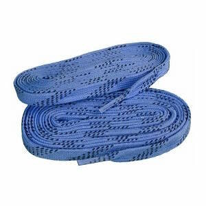 Шнурки хоккейные для коньков с пропиткой, 330 см, синие