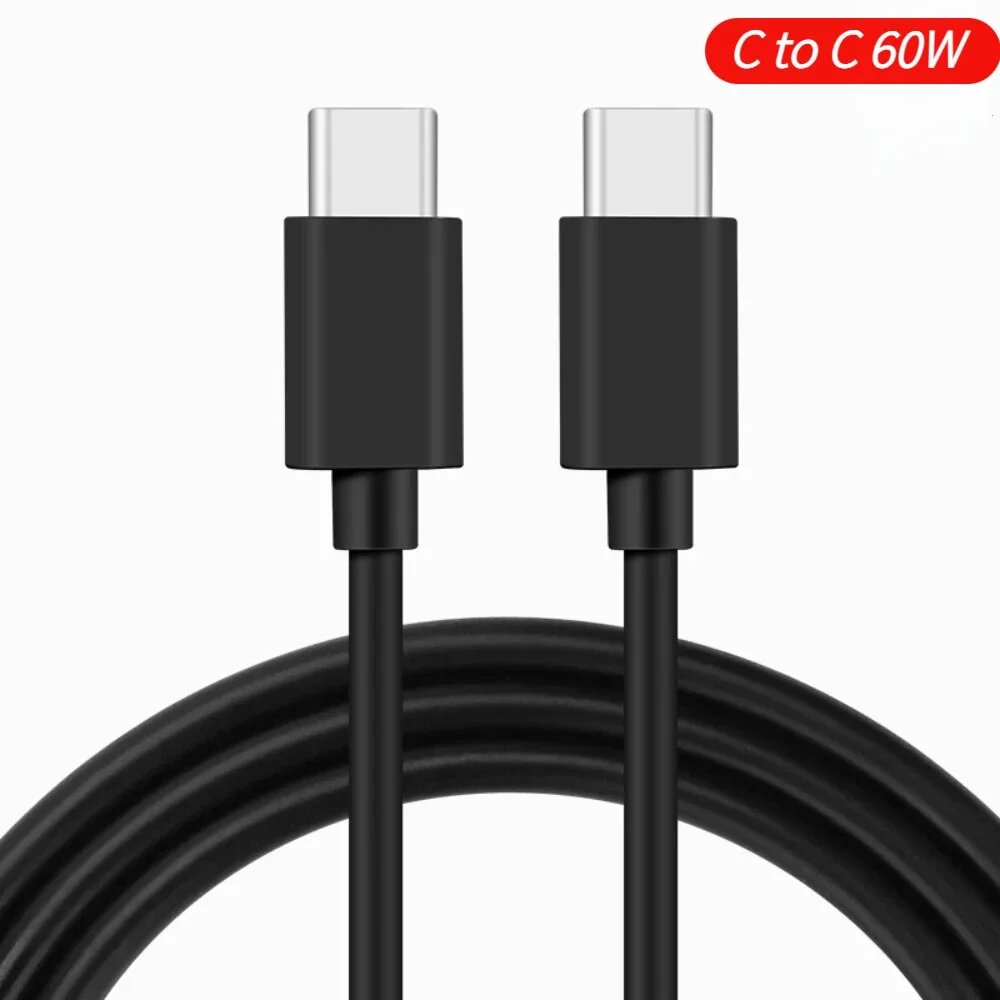 Кабель USB Type C - USB C, PD60W, 3A, быстрая зарядка 3.0, зарядное устройство, кабель для 1 м