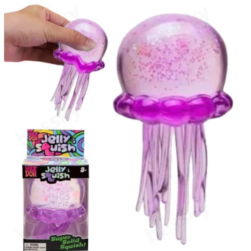 Nee Doh Jellyfish Squish игрушка-антистресс Розовый, Purple