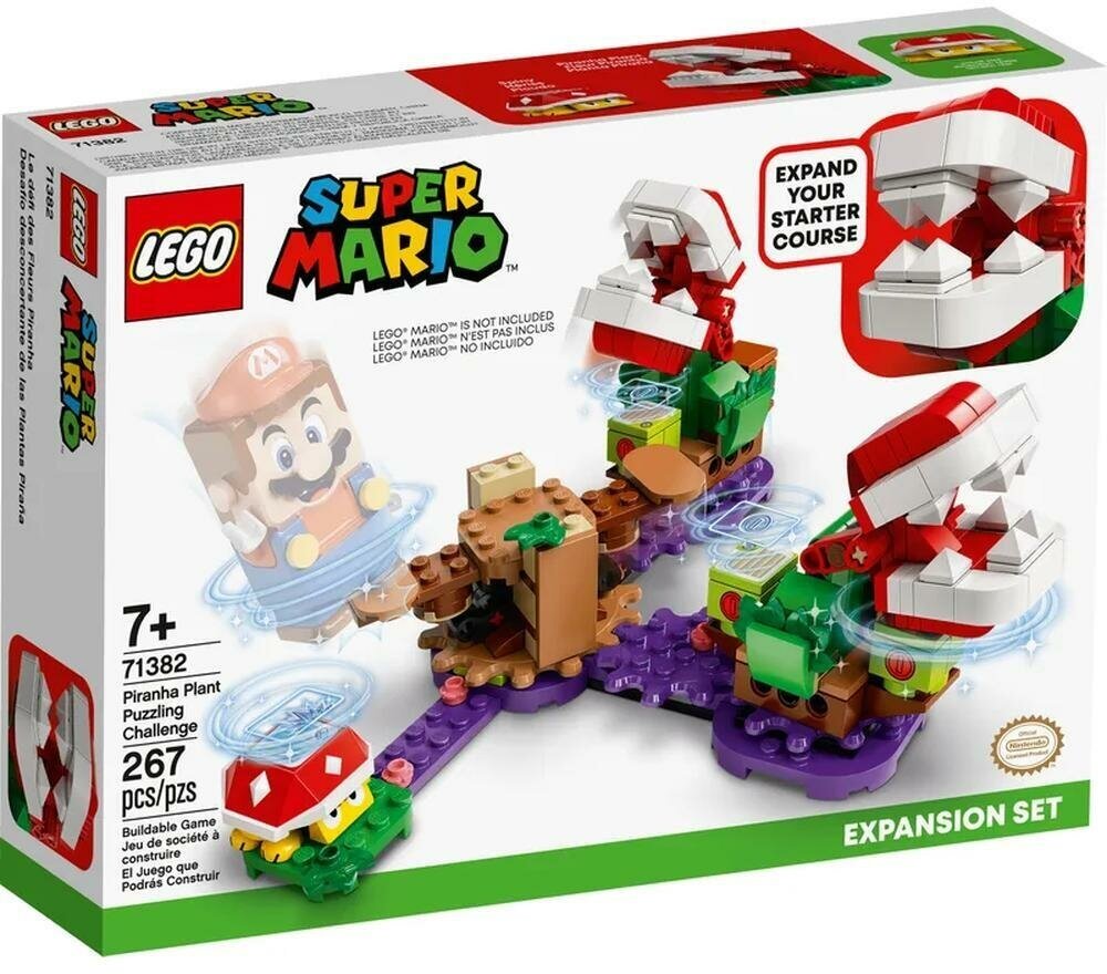 LEGO Super Mario Дополнительный набор Загадочное испытание растения-пираньи 71382