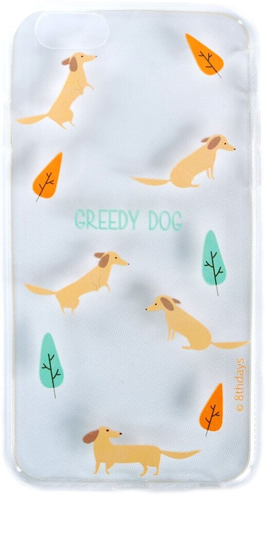 Чехол накладка 8thdays Pet Town для Apple iPhone 6/6S greedy dog
