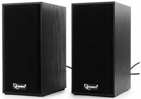 Компьютерная акустика 2.0 Gembird SPK-203 черная, 6 Вт, рег. громкости, питание USB, МДФ