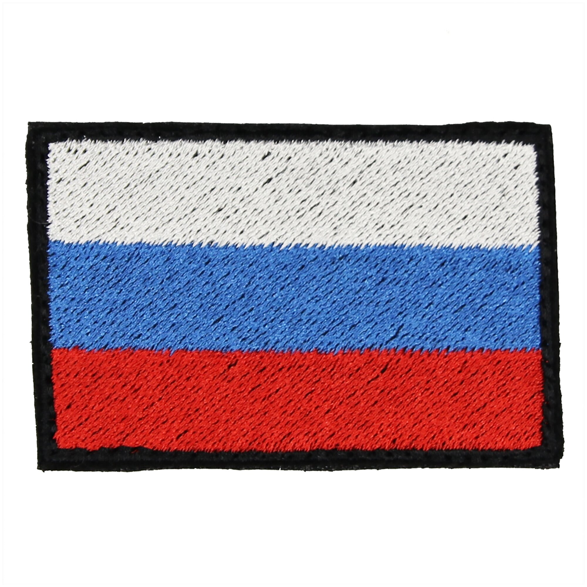 Нашивка, патч, шеврон на липучке "Флаг России" 70x45mm PTC376