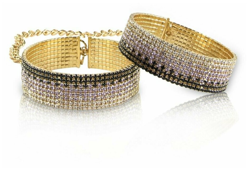 Наручники Rianne S "Diamond Handcuffs Liz", металл, золотистый
