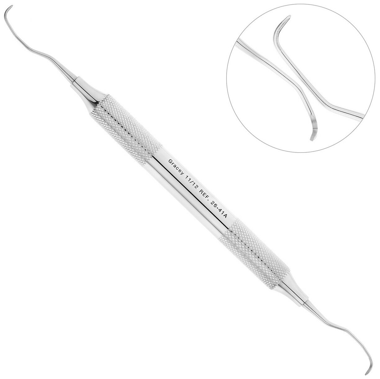 Кюрета парадонтологическая Gracey, форма 11/12, ручка CLASSIC, диаметр 10 мм, 26-41A*