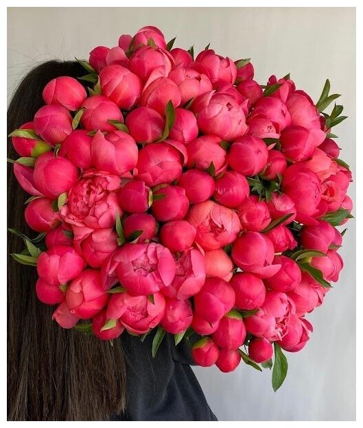 Букет Пионы 51 шт, красивый букет цветов, пионов, шикарный, цветы премиум.