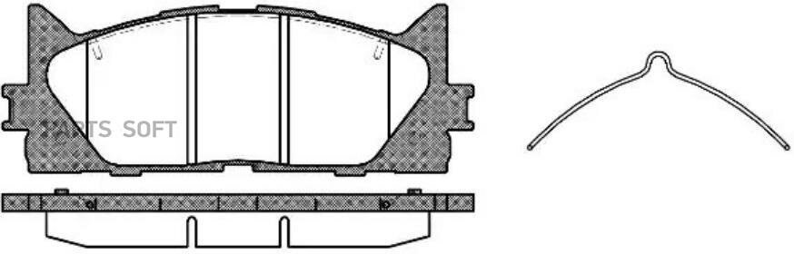ROAD HOUSE 2123300 Колодки торм. пер. Lexus ES 3.5 (06-) ()