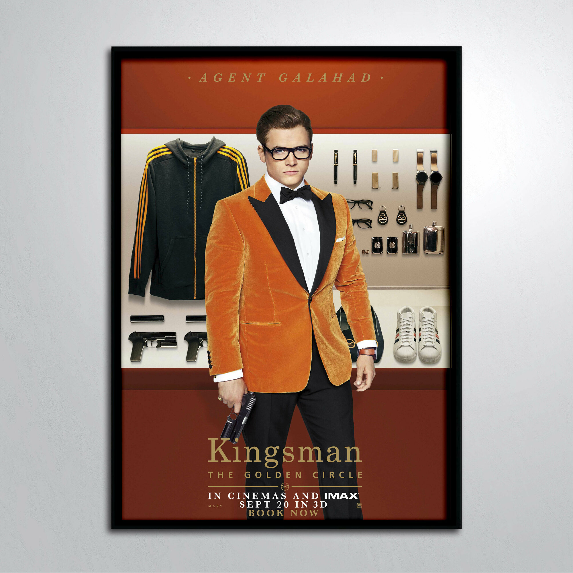 Постер без рамы/Kingsman Золотое кольцо Оригинал Тэрон Эджертон Kingsman The Golden Circle