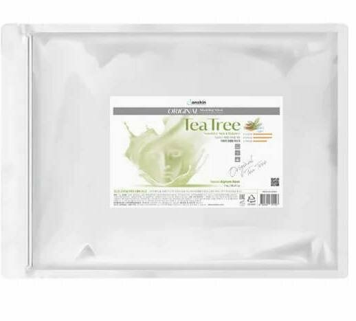Anskin Original Маска для лица косметическая, альгинатная с экстрактом чайного дерева Teatree Modeling Mask, 500гр