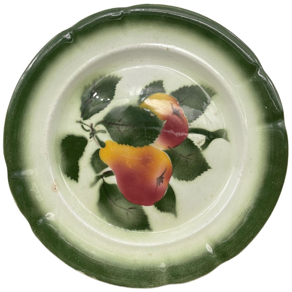 Блюдо сервировочное "Груши", 34 см, фарфор, роспись, 1922-1927 гг, всеукртрест. Буды, СССР