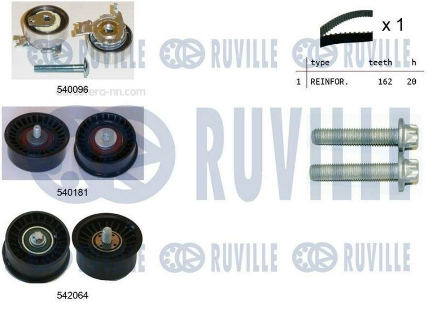 RUVILLE 550317 Комплект ГРМ DODGE: CARAVAN