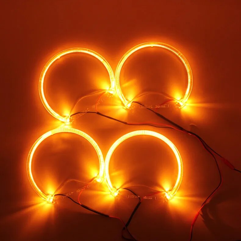 Rockeybright A + A светодиодный ангельские глазки для BMW angel eye halo pierścienie свет E36 E38 E39 E46 проектор белый желтый кристалл светодиодный ангельские глазки