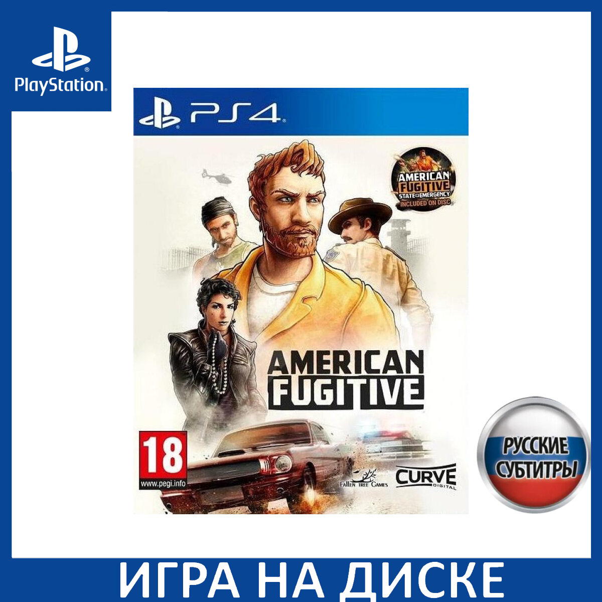 Игра American Fugitive PS4 Русская Версия Диск на PlayStation 4