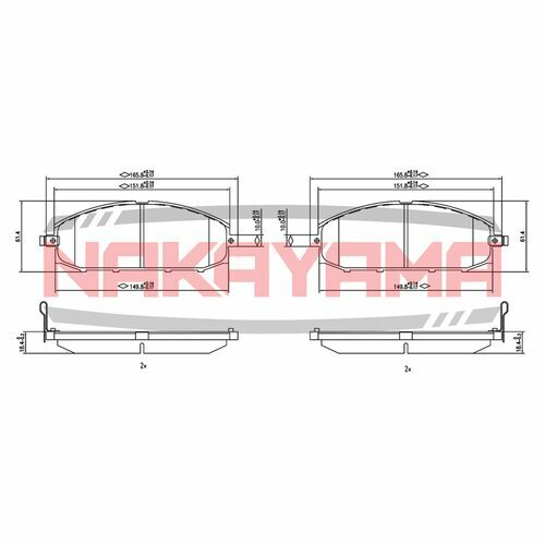 Колодки тормозные дисковые Nakayama HP8398NY