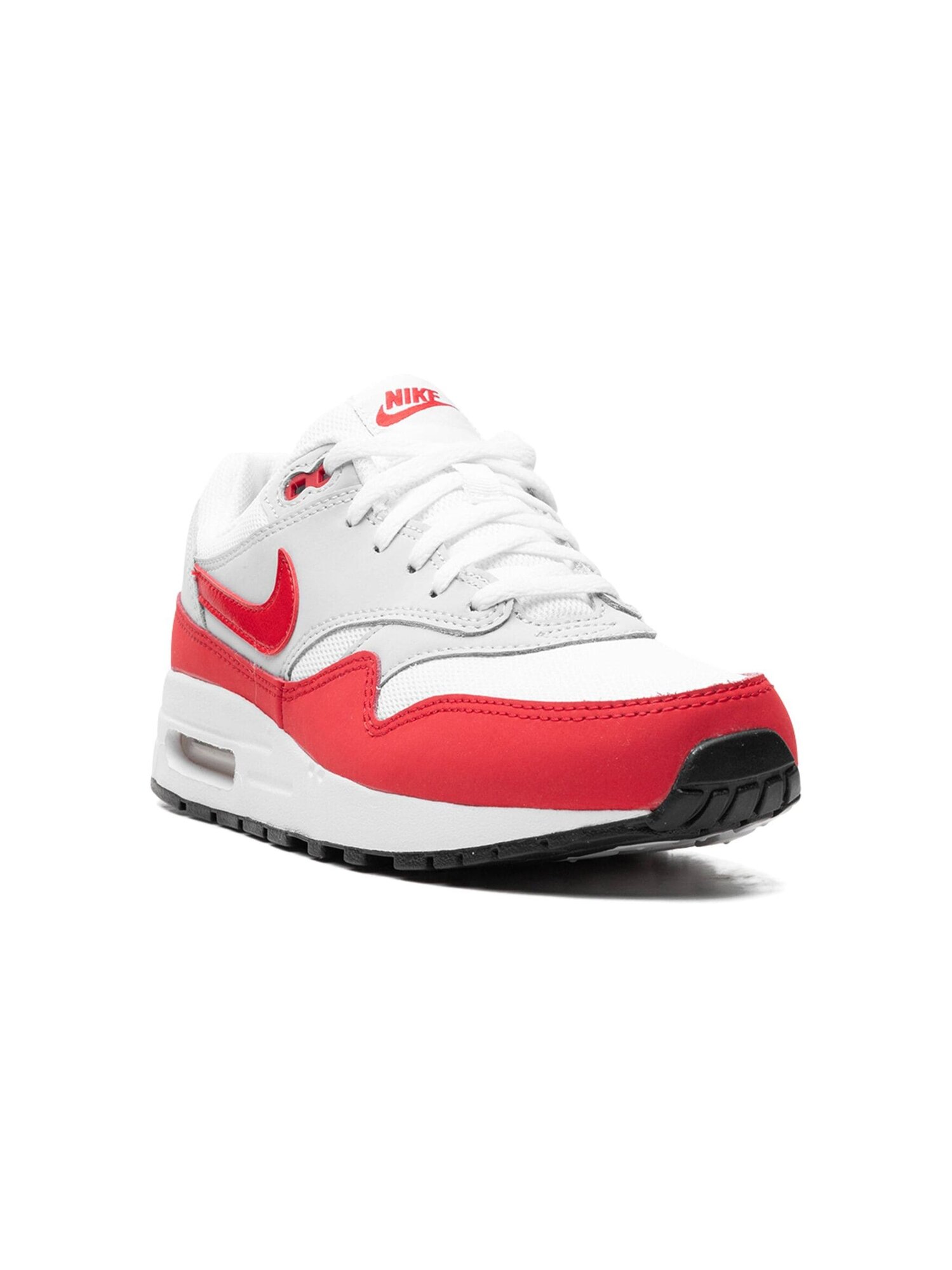 Кроссовки NIKE Air Max 1 GS White/Neutral Grey/Sports Red