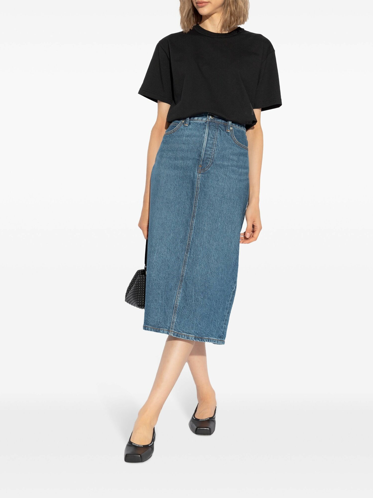 Футболка Alexander Wang, размер 40, black/black — фото 1