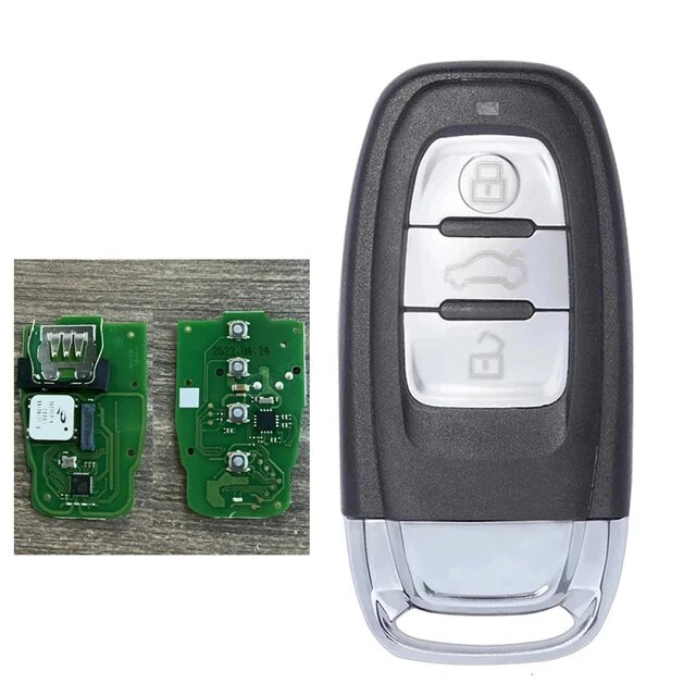 KEYECU XSADJ1GL VVDI 315 МГц 433 МГц 868 МГц Умный пульт дистанционного управления для Audi A6L Q5 A4L A8L Keyless Go P/N: 754J Fob board and shell, 433MHZ