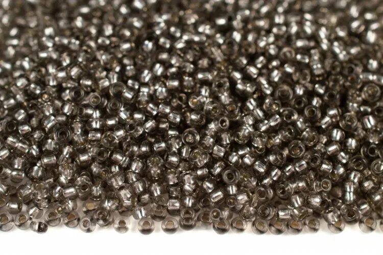 Бисер Preciosa 78141 серый с серебром 10/0, 5 г