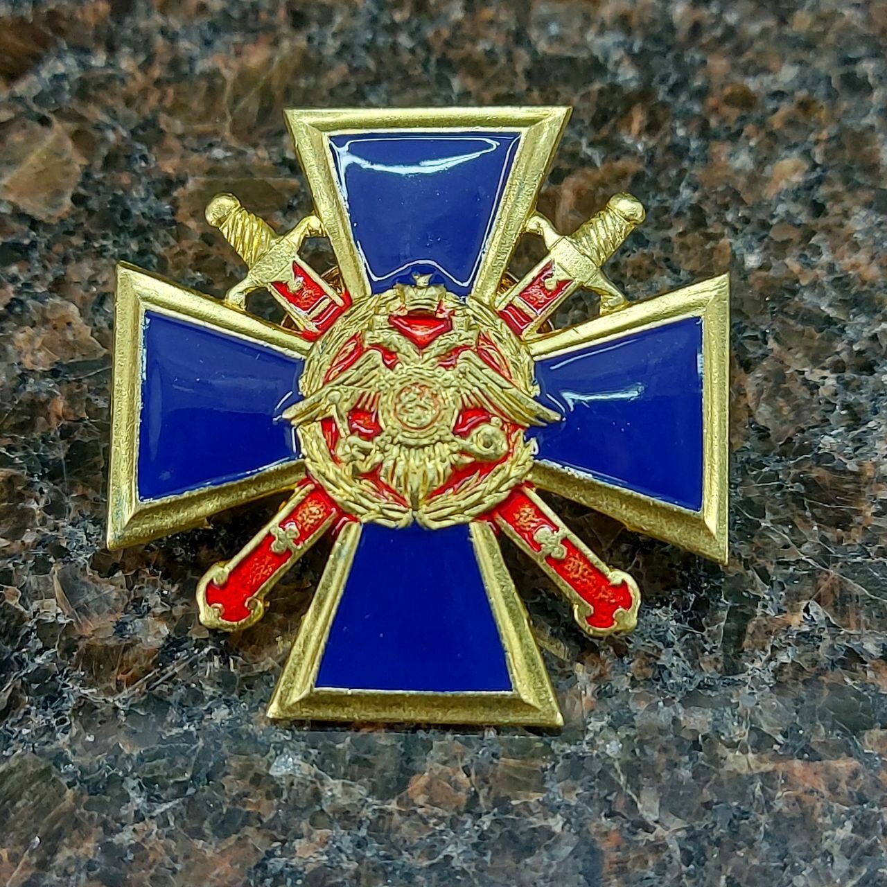 Знак нагрудный крест МВД РФ - за верность долгу