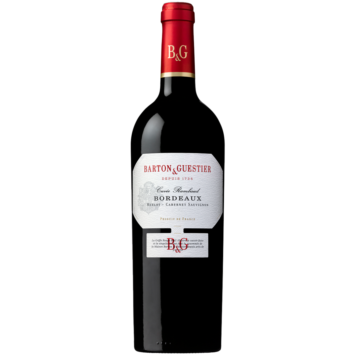 Вино Barton & Guestier Bordeaux Rouge красное сухое 0,75 л