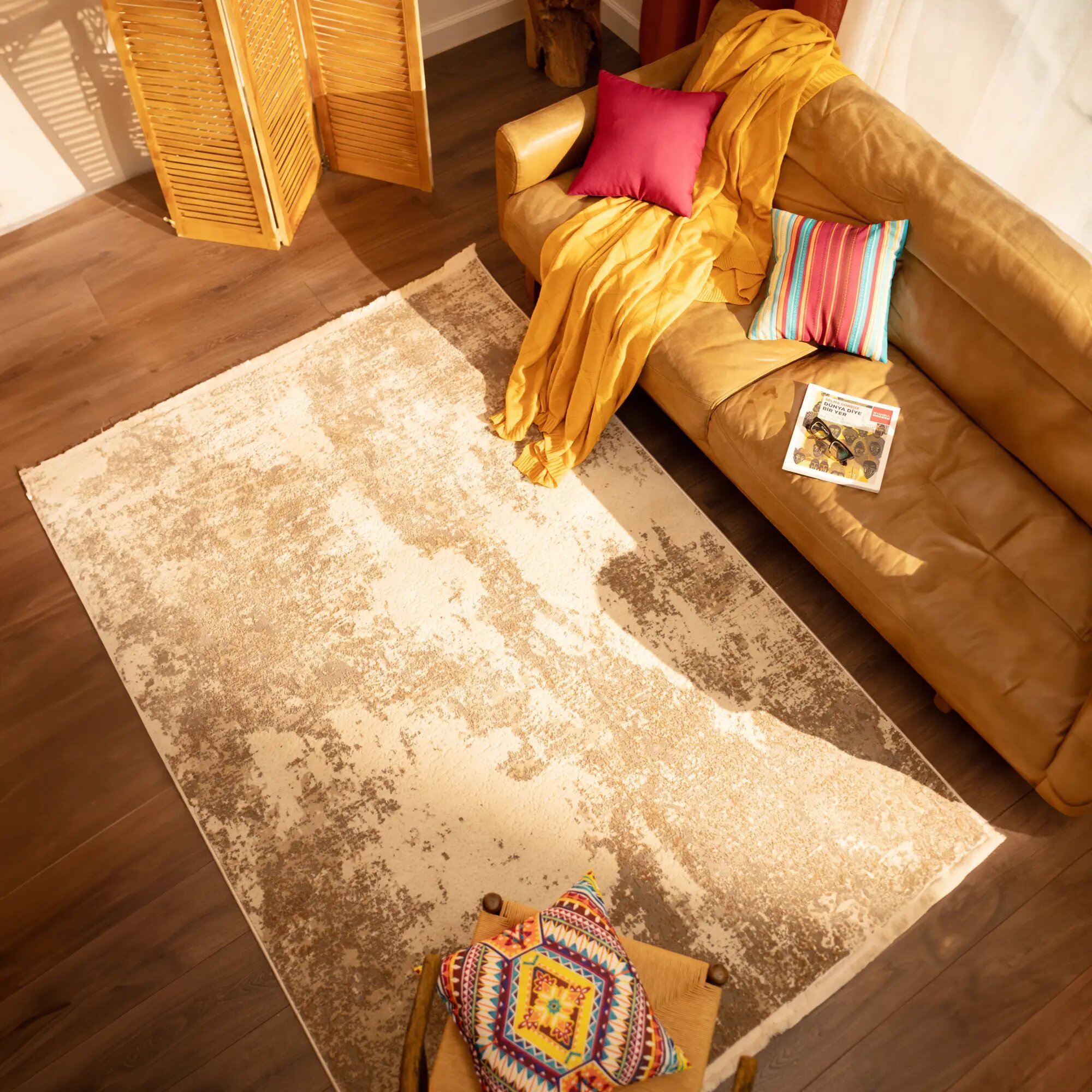 Ковер полипропилен Лакшери 83004_328 200x300 см цвет бежевый