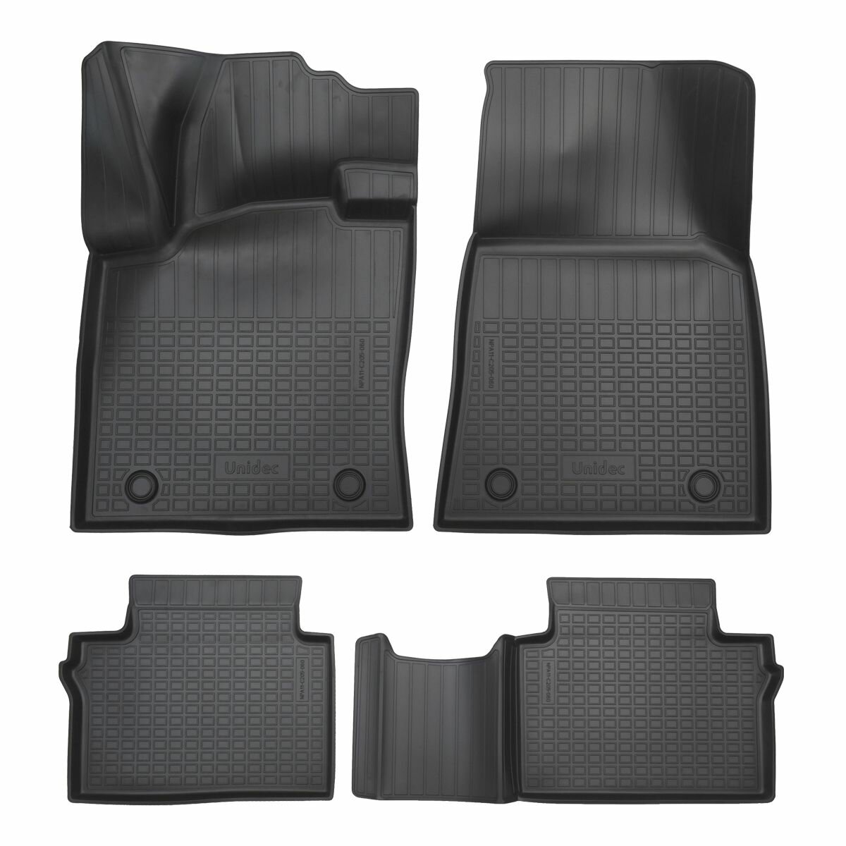 Ковры в салон Norplast/Unidec для Faw Bestune B70 (2020-) , Черный, арт. NPA11-C205-060 (Черный)