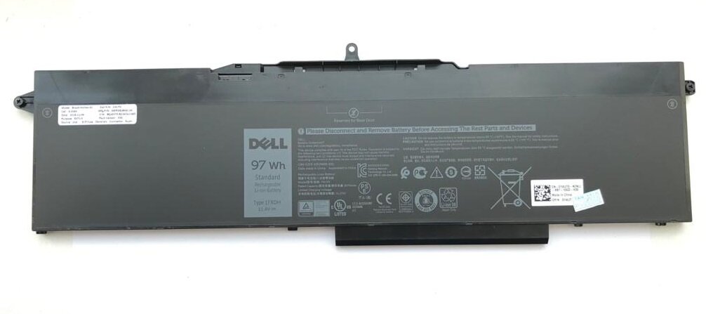 Аккумулятор (батарея) для ноутбука DELL 1FXDH precision 3541 3551 97Wh (8070mAh)
