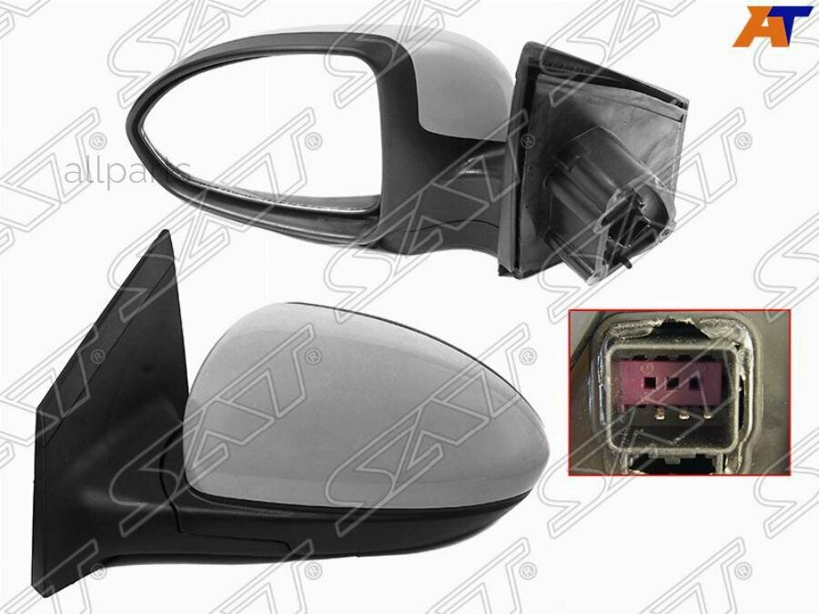 SAT ST-CV42-940-2 Зеркало Chevrolet Cruze 09-15 (Слева/ Регулировка/ 3 контакта)