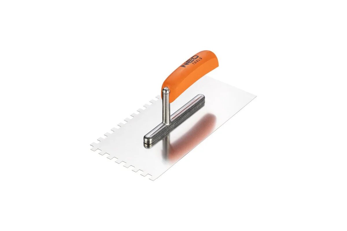 NEO Tools зубчатая гладилка 270x128 мм, зуб 8x8x8 мм, деревянная ручка 50-163