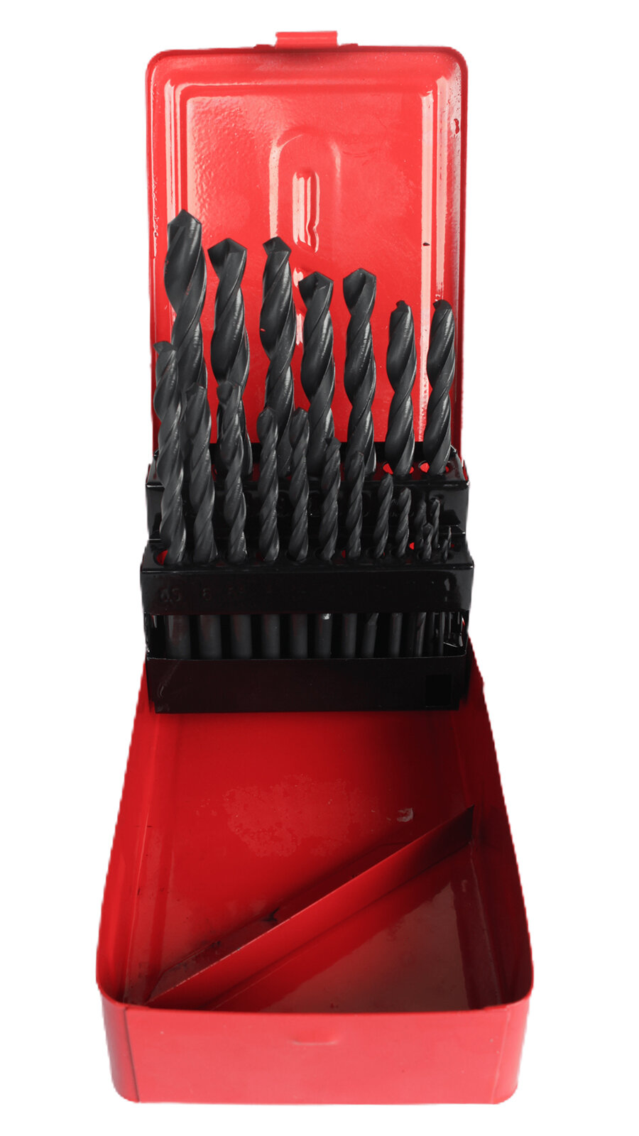 Набор сверл по металлу 1-10мм 21шт в мет. коробке