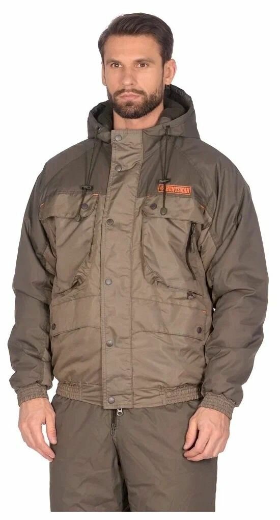 Костюм демисезонный Таймень, фирма Huntsman, ткань Breathable, цвет Хаки, размер 44-46, рост 170