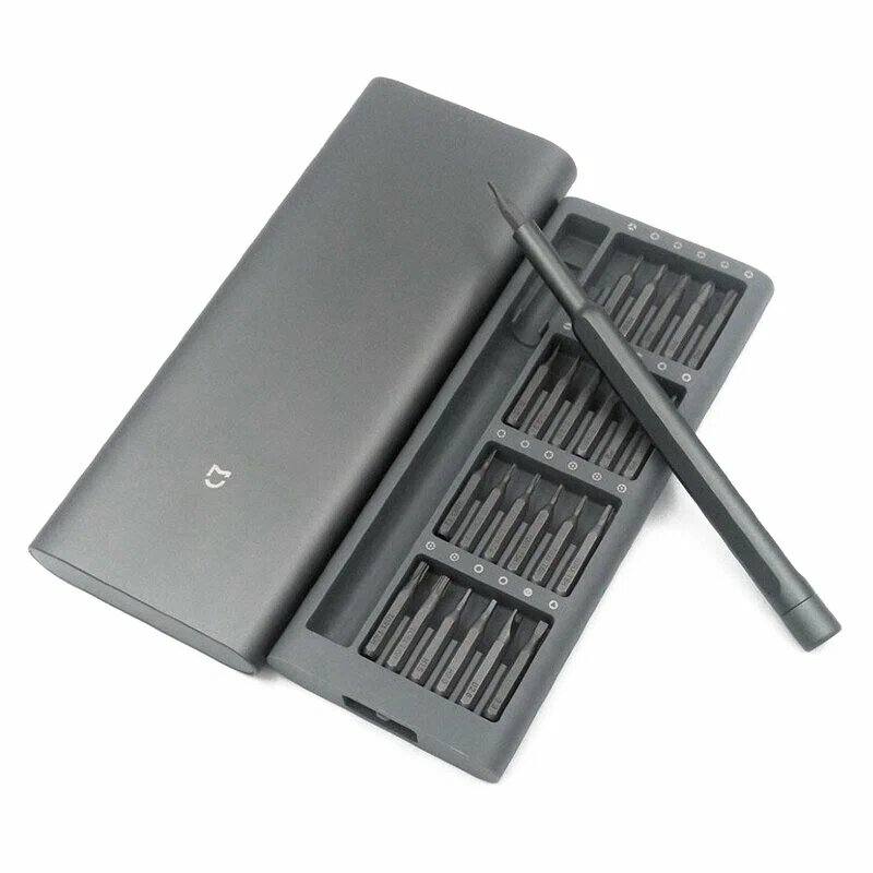 Отвертка с насадками MiJia Wiha Screwdriver Set 24in1, MJJXLSD002QW, темно-серый