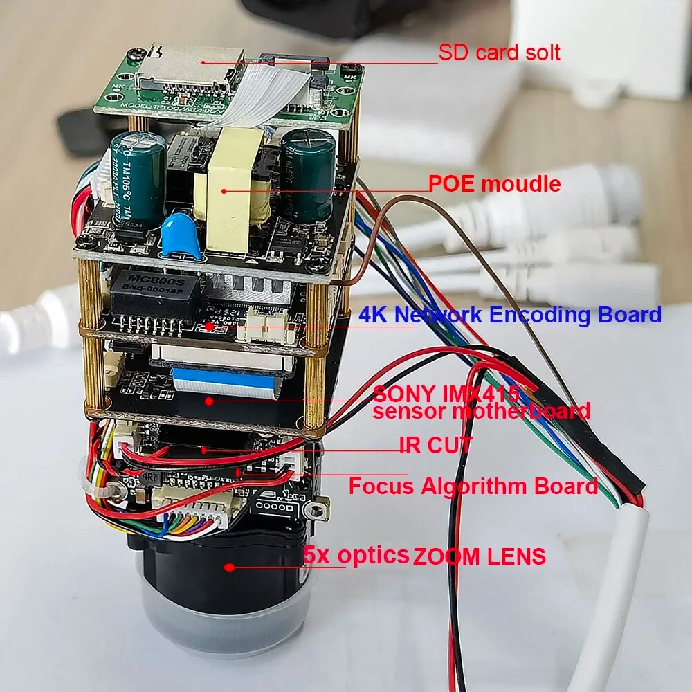 ESUNSTAR 4K 8МР IP-камера с 50-кратным зумом With PoE
