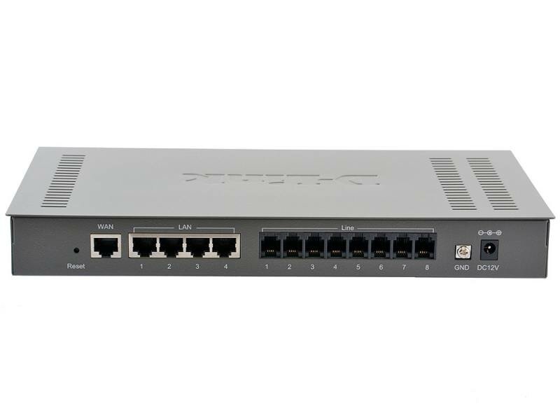 Голосовой шлюз D-Link DVG-6008S 100Base-TX WAN 4x100Base-TX LAN 8xFXO