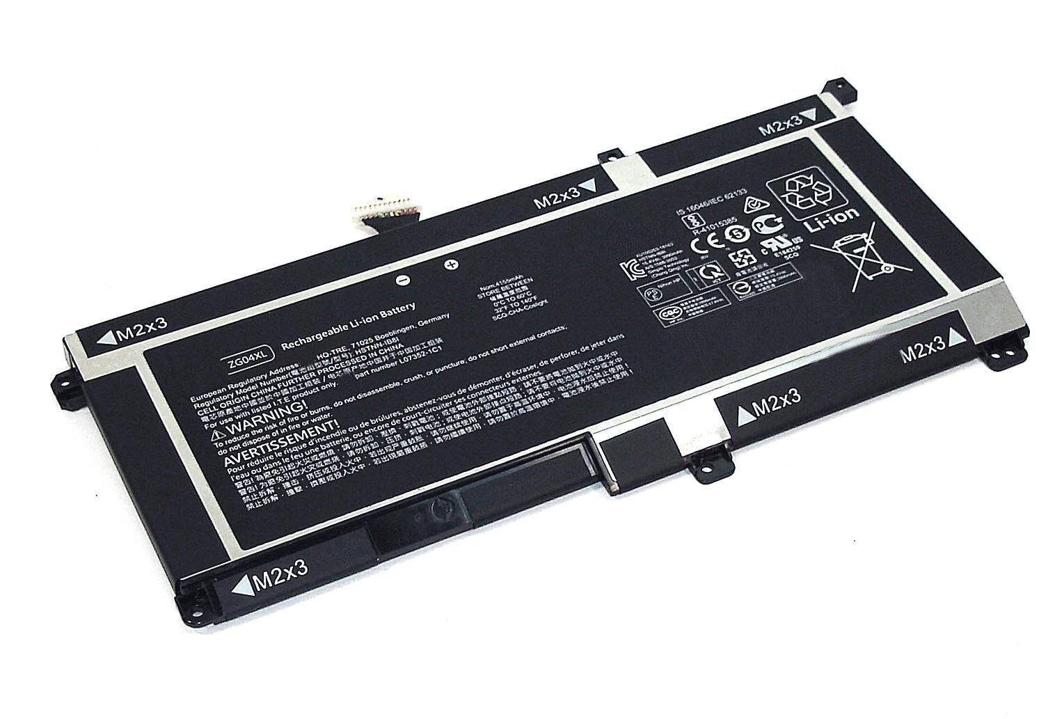 Аккумулятор ZG04XL для ноутбука HP Zbook Studio x360 G5 15.4V 64Wh (4155mAh) черный