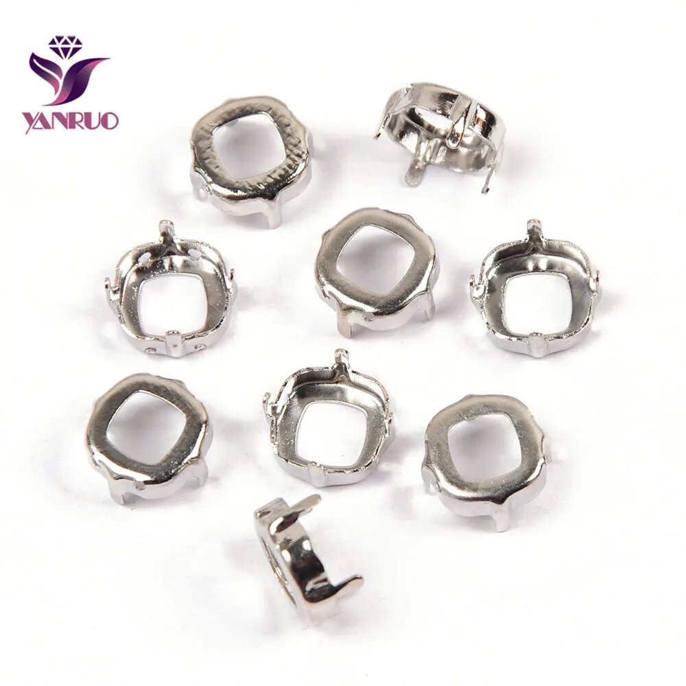 YANRUO 18mm серебряные стразы 20шт