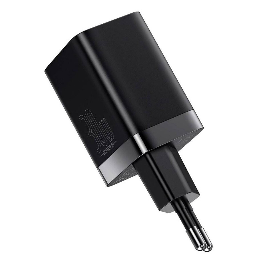 Сетевое зарядное устройство Baseus Super Si Pro Quick Charger C+U 30W EU Black (CCSUPP-E01)