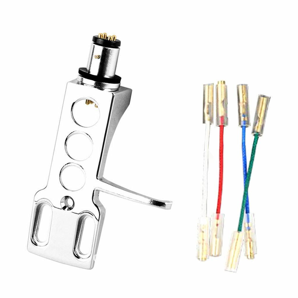 Универсальная игла для винилового проигрывателя - серебристая, 1 комплект,