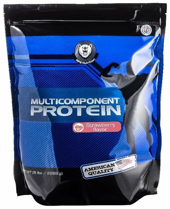 Многокомпонентный протеин RPS Nutrition Multicomponent Protein - 2268 г, клубника — фото 1