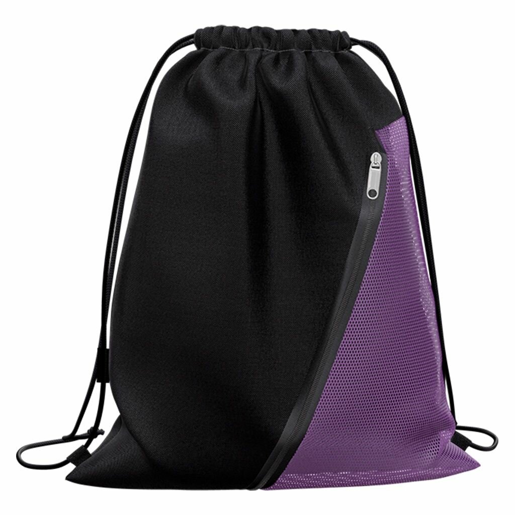 Сумка для сменной обуви Erich Krause 41х50 см "Mesh. NeonR Violet" с карманом на молнии (60768)