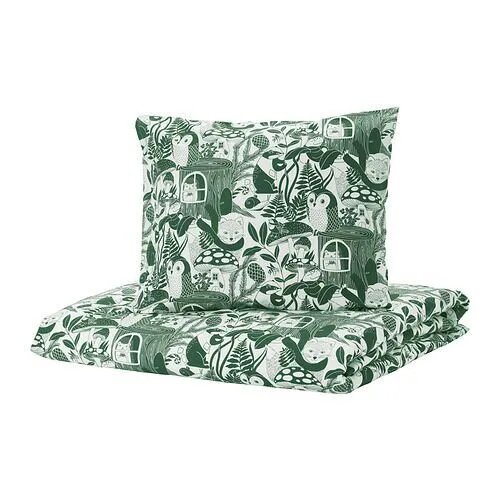 Комплект постельного белья икеа, постельное белье IKEA SKOGSDUVA 150*200, 50*80