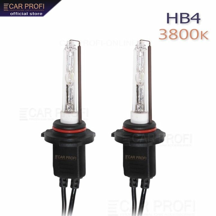 Ксеноновая лампа CarProfi Ceramic HB4 (9006), AC, Керамика, 3800 Кельвин (к-т 2 шт.)