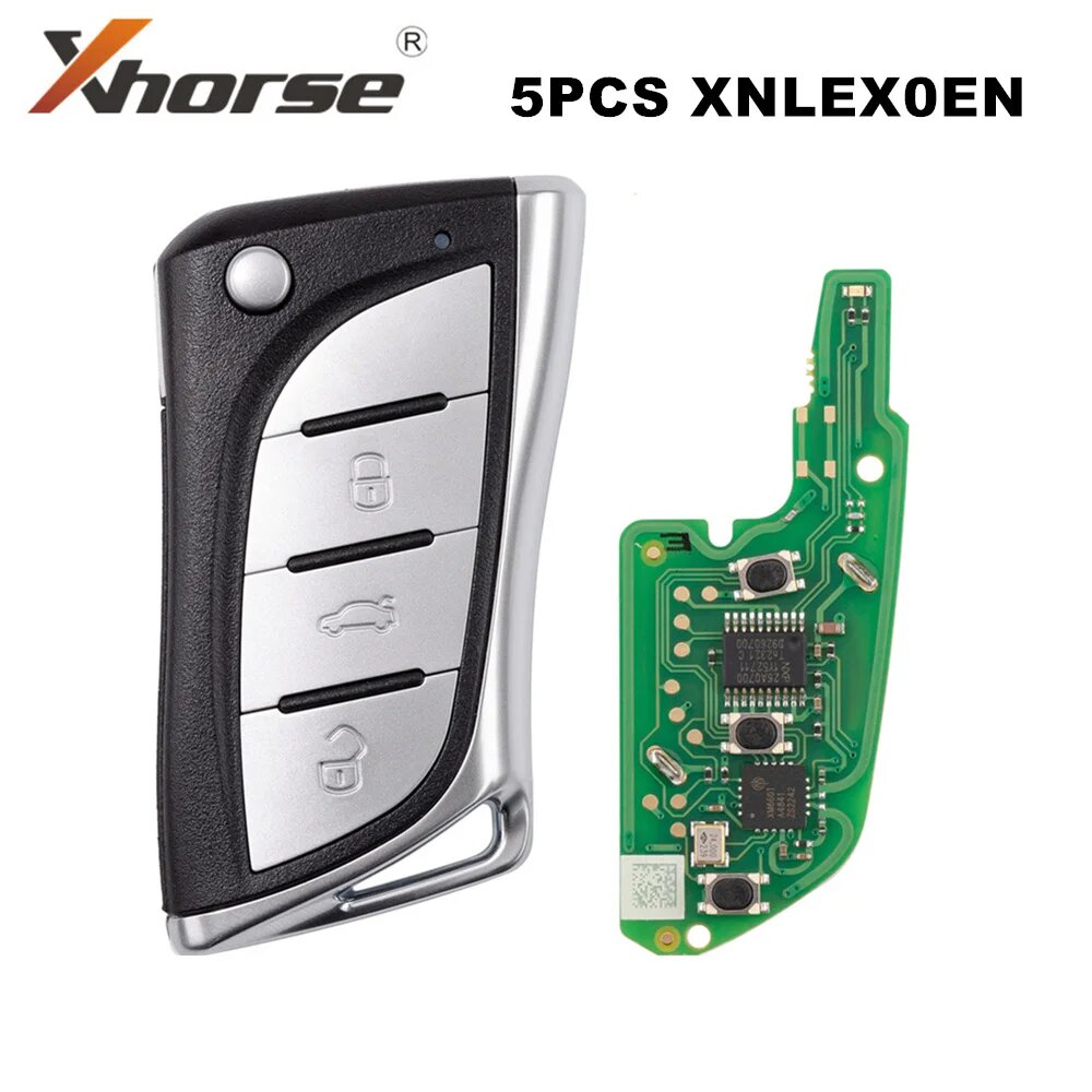 Xhorse XNLEX0EN Беспроводной дистанционный ключ для Lexus Type 3 Buttons 5 шт./лот