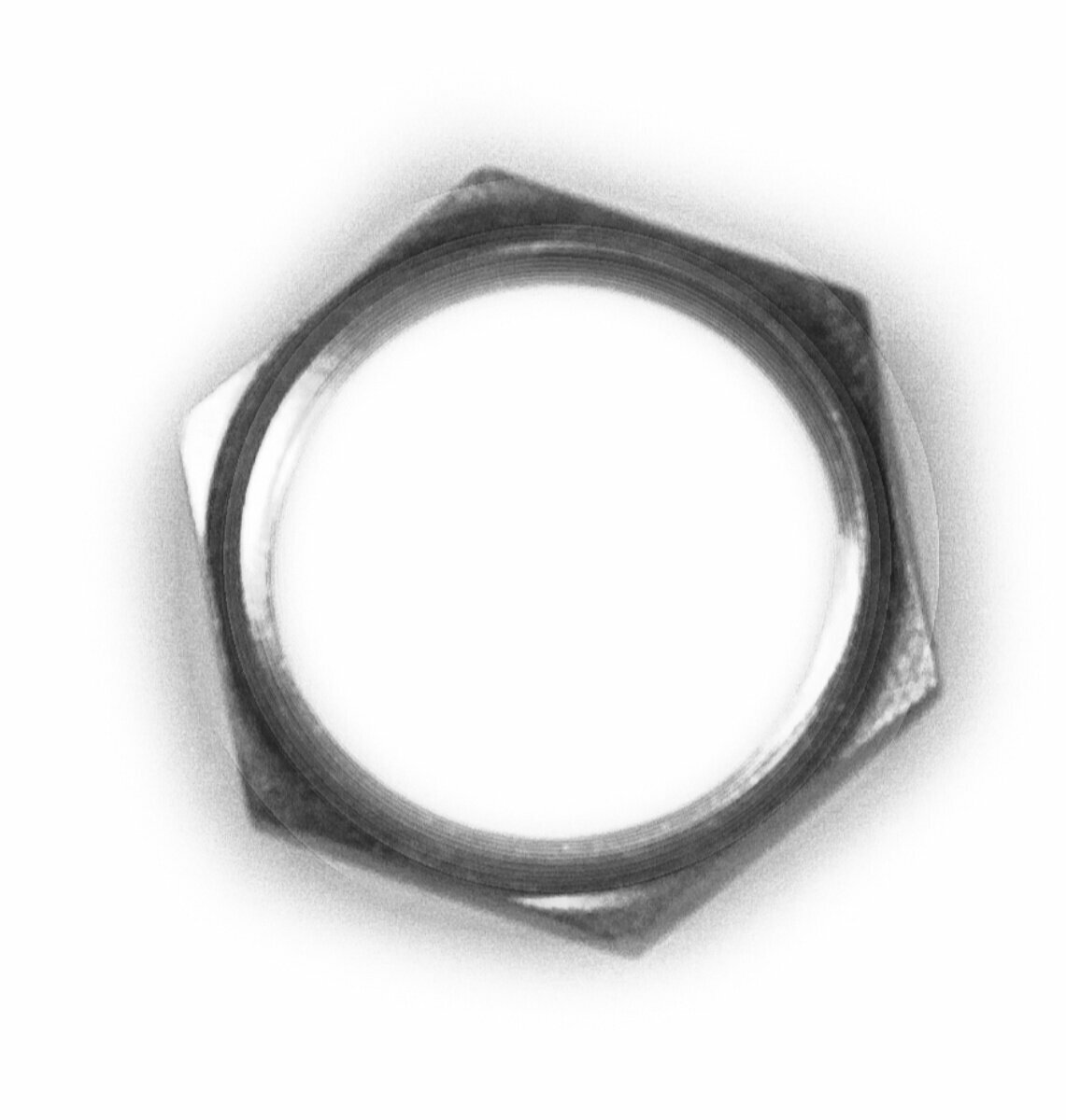 Гайка шестигранная дюймовая 3/8" X 32 (под гнездо джека или потенциометр) SWITCHCRAFT, хром