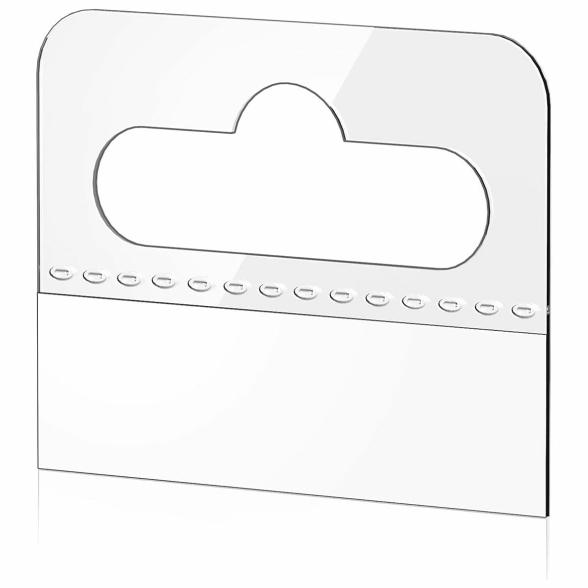 Подвесные язычки, 200 шт. Прозрачные липкие язычки для подвешивания