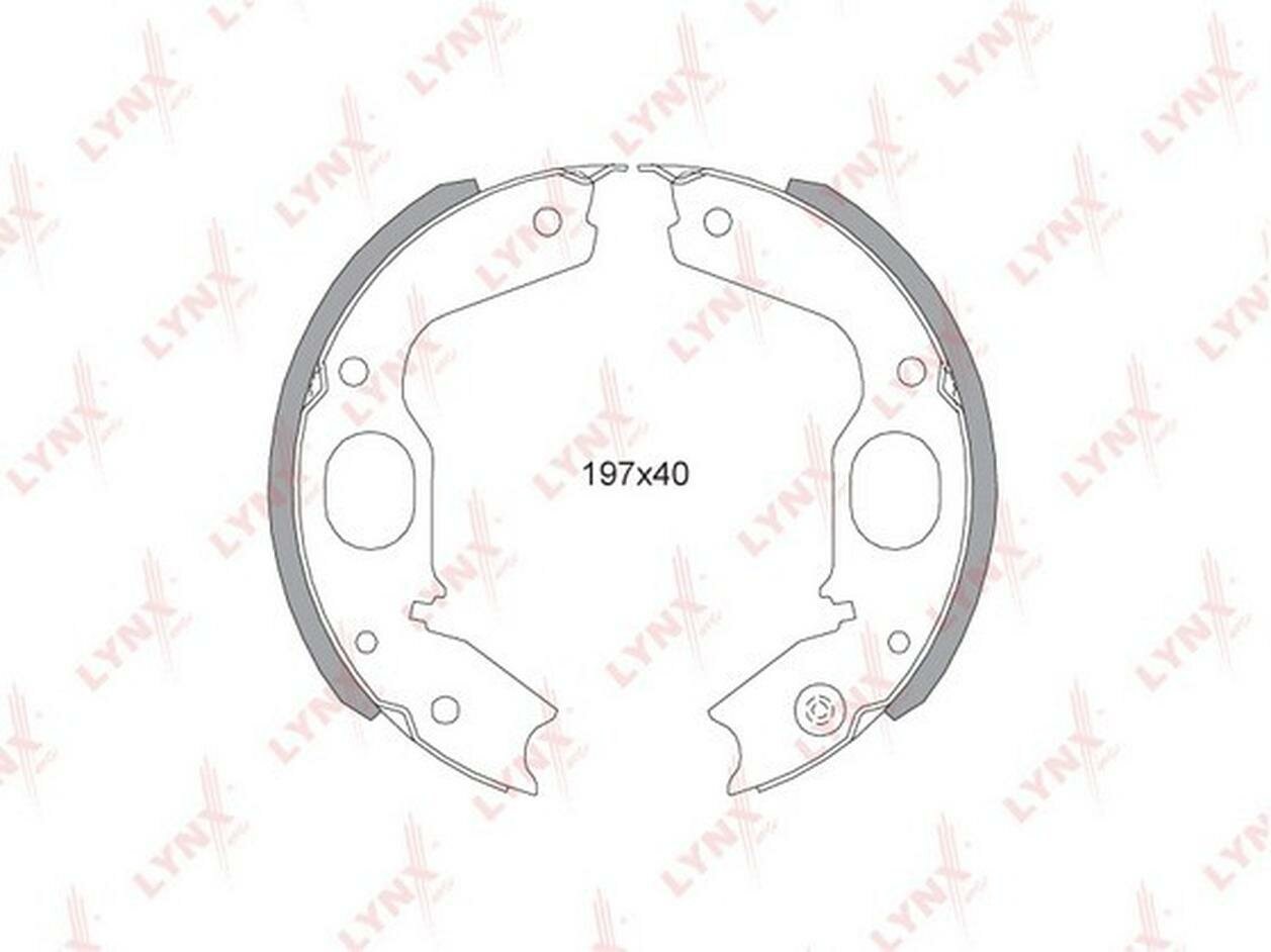 Колодки тормозные для автомобилей LYNXauto BS5505 (запчасти и комплектующие)